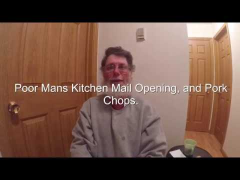 Poor Mans Kitchen Mail Opening, and Pork Chops - YouTube