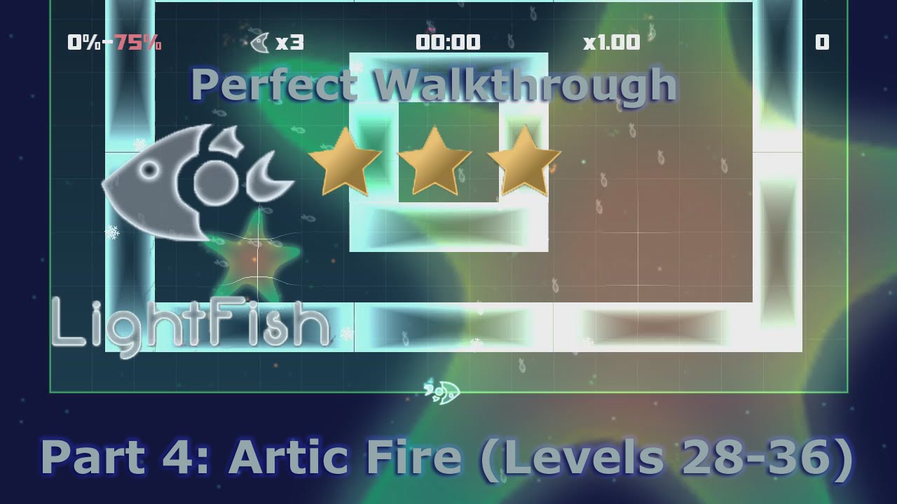 Lightfish PC/Steam Walkthrough Part4 Artic Fire (Levels 28-36) - YouTube