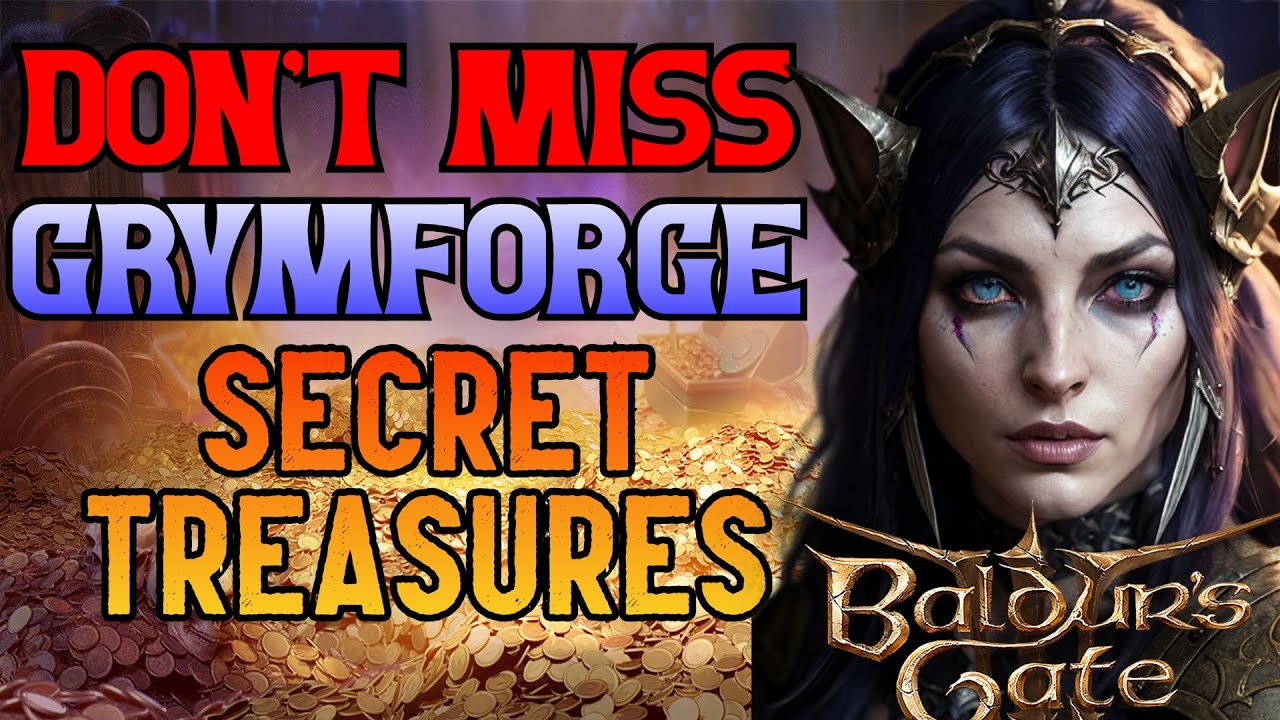 All Secret Treasures Of The Grymforge - Baldur's Gate 3 - YouTube
