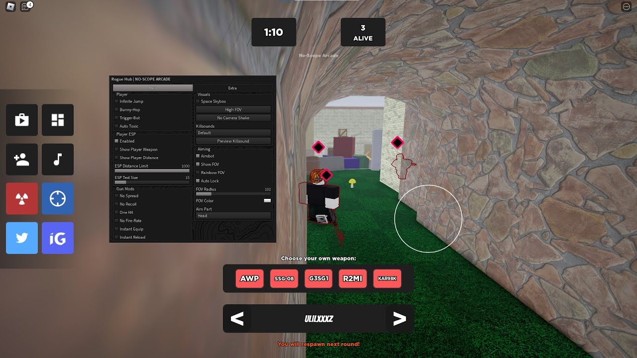 NO-SCOPE ARCADE OP SCRIP! - แจกสคริปต์ NO-SCOPE ARCADE สุด OP!! - YouTube