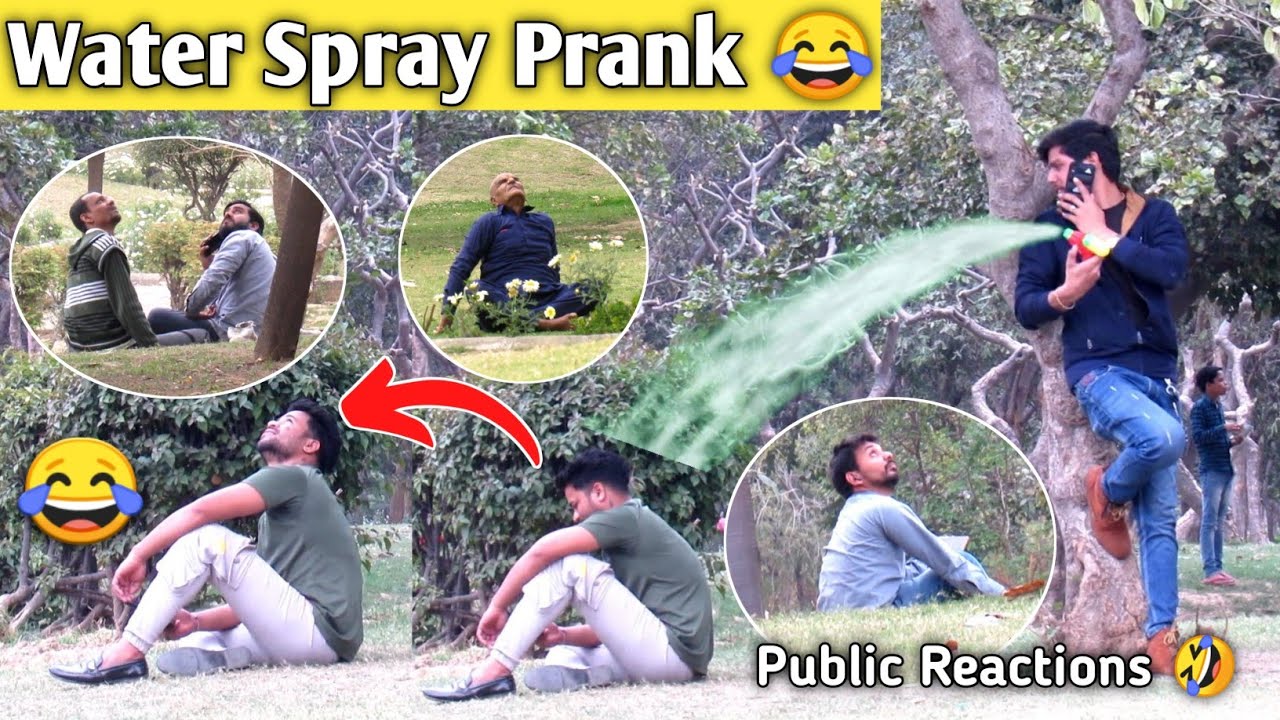 Water Spray Prank On Strangers 😂 | Funny Public Reactions | Get Fun ...