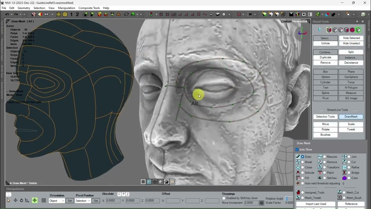 (Draw Mesh) Guide Line Reference - YouTube