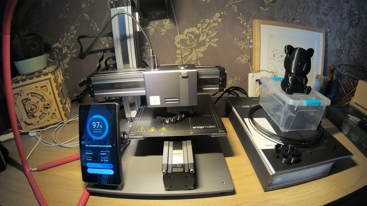 Snapmaker 2.0 A150 Articulated Gecko timelapse - YouTube