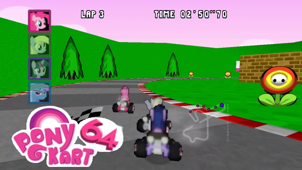 My Little Pony Kart 64 WideScreen HD Textures Very Hard Mode Pinkie Pie ...