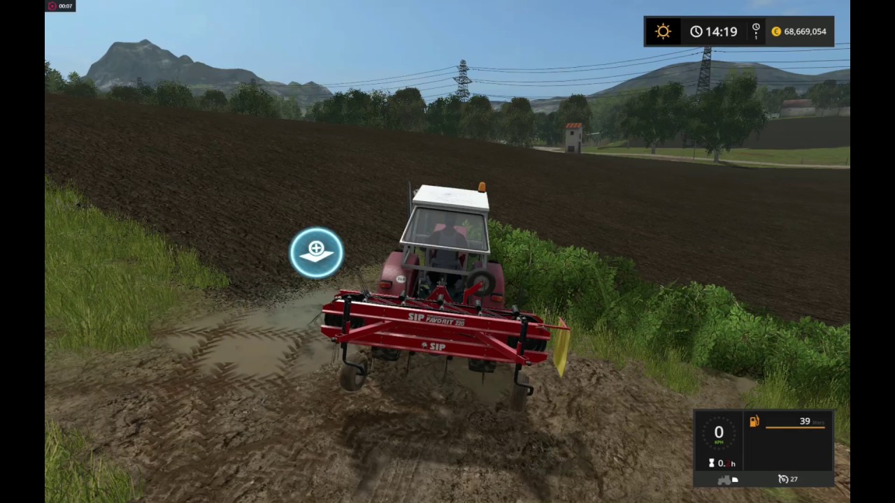 Mowing grass for cows (FS17) - YouTube