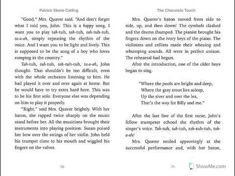 "The Chocolate Touch" chapter 8 - YouTube