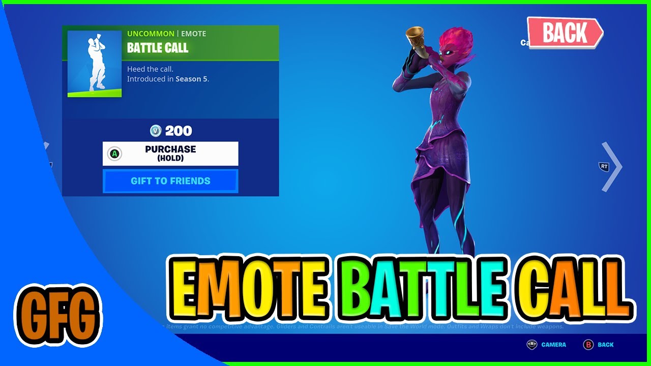 Fortnite Item Shop Update OG BATTLE CALL EMOTE IS BACK IN SHOP - (Nov/7 ...