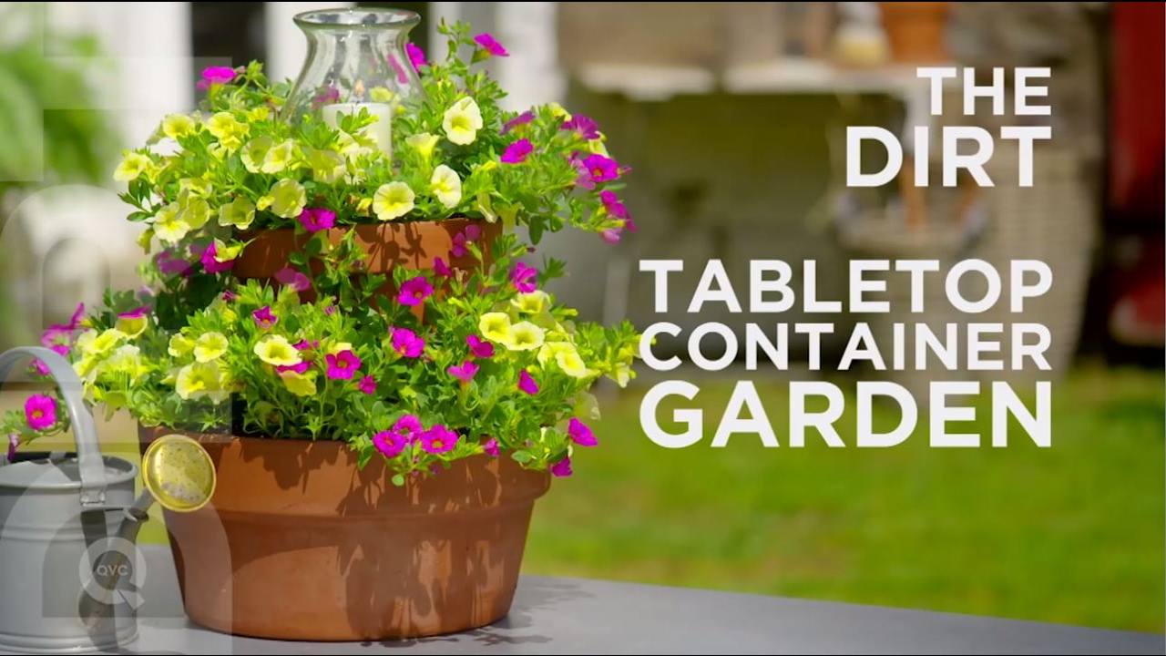 How To Make a Tabletop Container Garden: The Dirt - YouTube