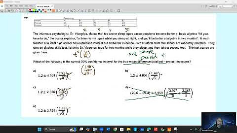 AP Statistics - Inference for means (t tests and intervals) multiple ...
