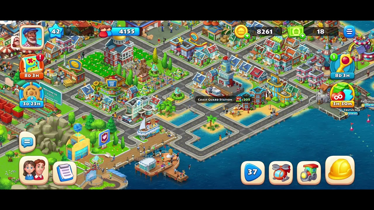 Township Level 42 - Coast Guard Tower and Build a High-rise - YouTube