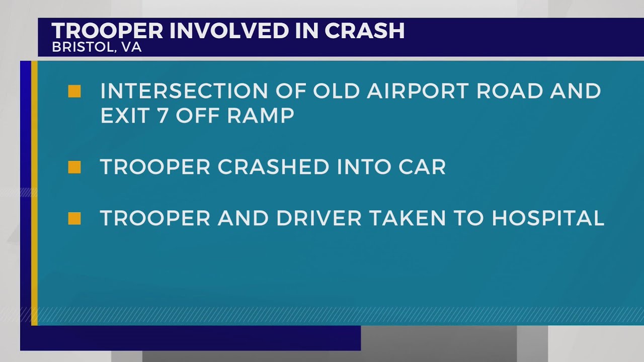 One treated for serious injuries following crash with VSP trooper - YouTube