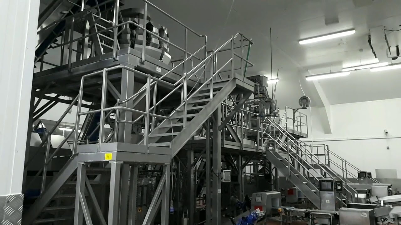 Salad Processing Machinery - YouTube