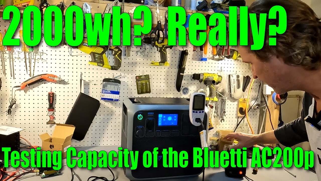 Finding the True Battery Capacity of the 2000wh Bluetti AC200p. - YouTube