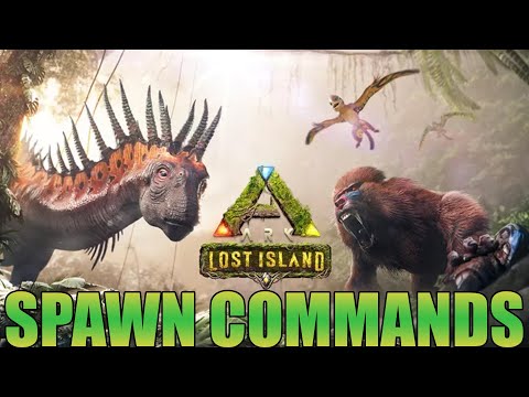 Ark Lost Island SPAWN COMMANDS - YouTube