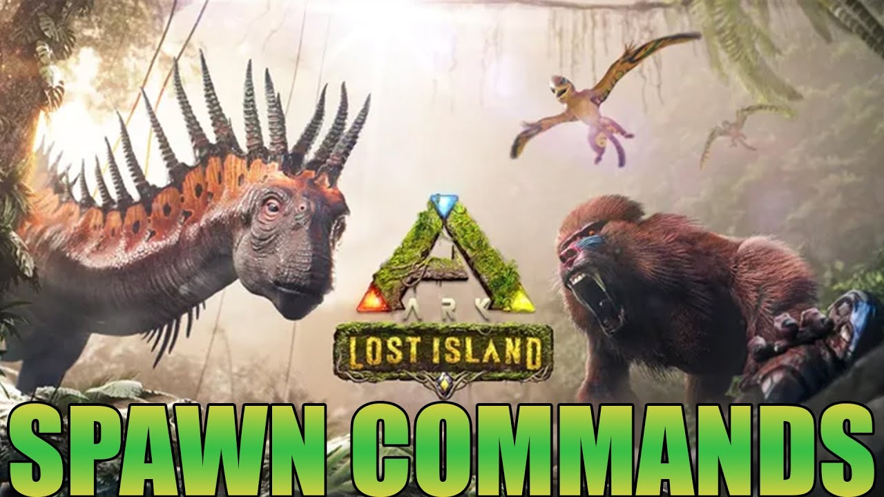 Ark Lost Island SPAWN COMMANDS - YouTube