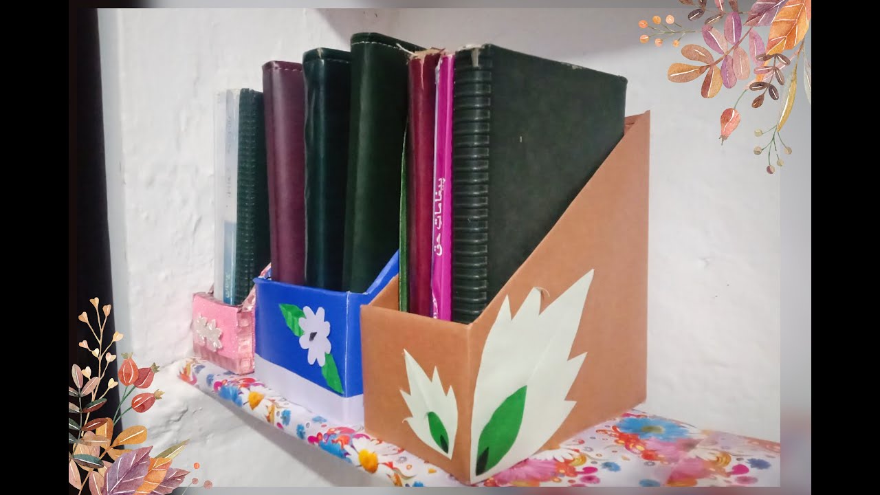 Diy Cardboard Craft idea || Handmade Book Organizers idea || Book Stand ...