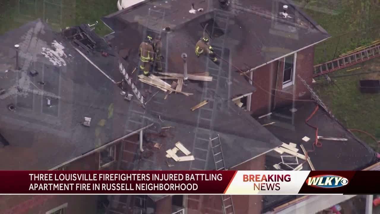 3 firefighters injured, person rescued in Russell neighborhood fire ...
