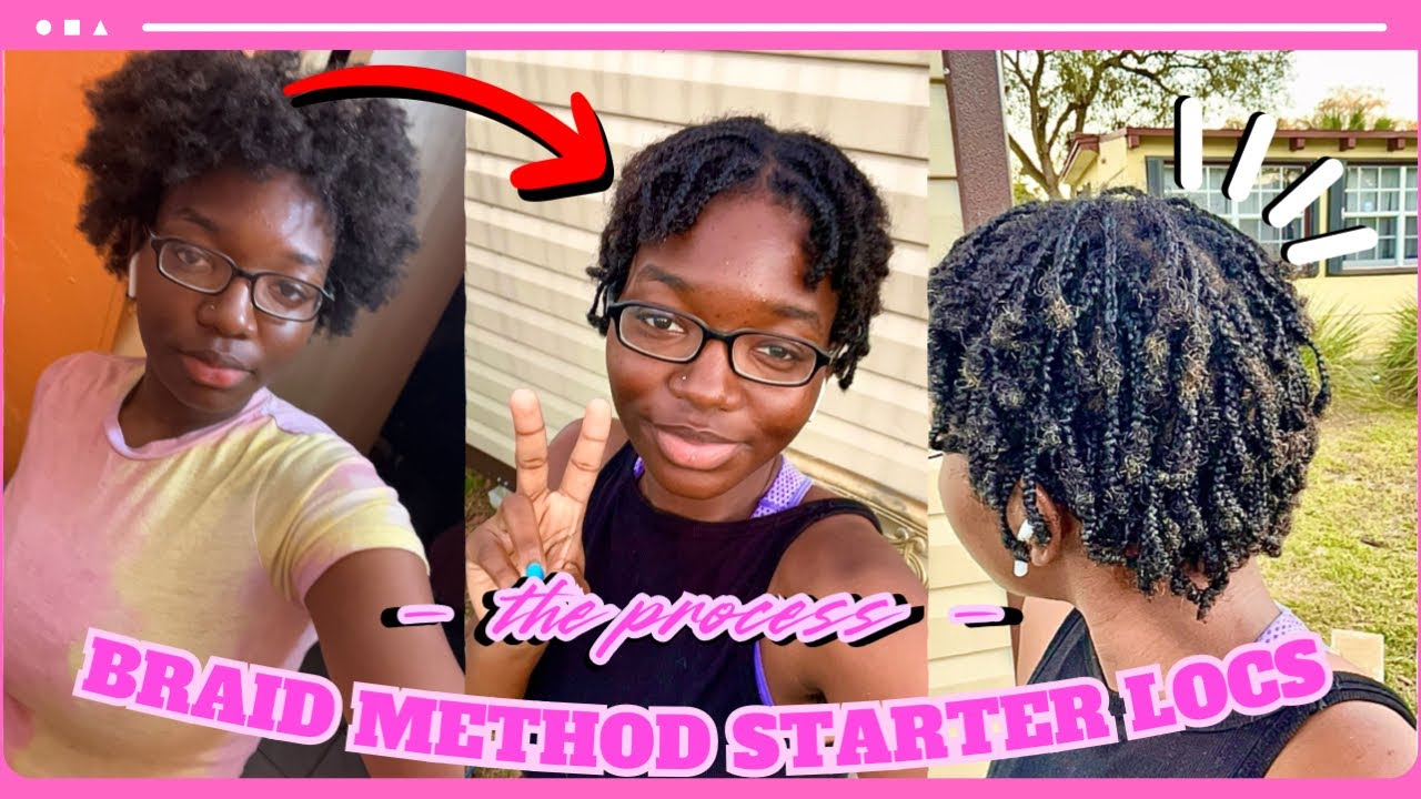 STARTING MY LOC JOURNEY USING THE BRAID METHOD 🌱! (the process) - YouTube