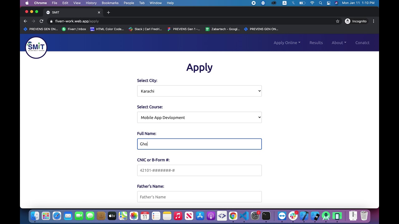 SMIT site React - YouTube