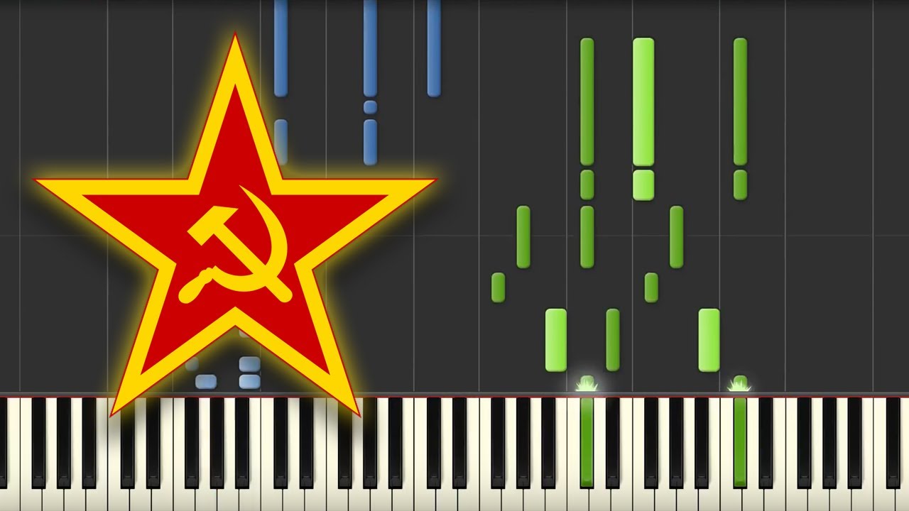 Soviet Anthem (Piano Tutorial) [Synthesia] - YouTube