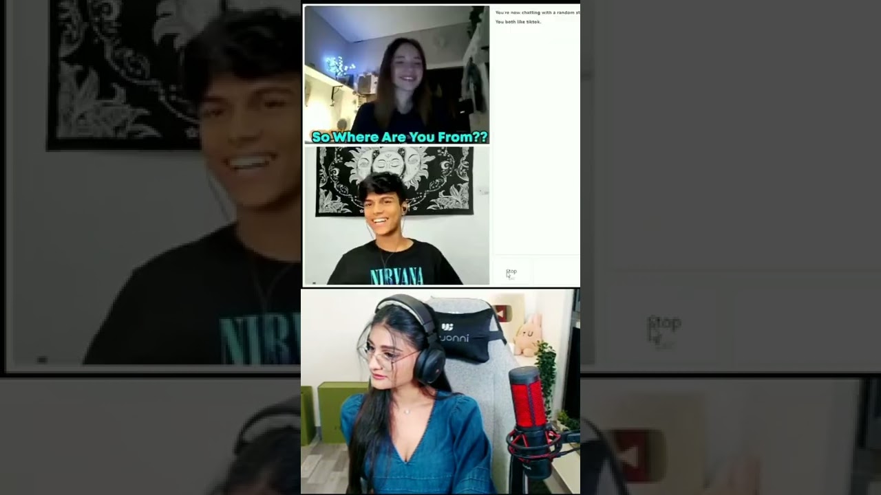Adarsh uc Omegle girls funny video React payal gaming React 💔 - YouTube