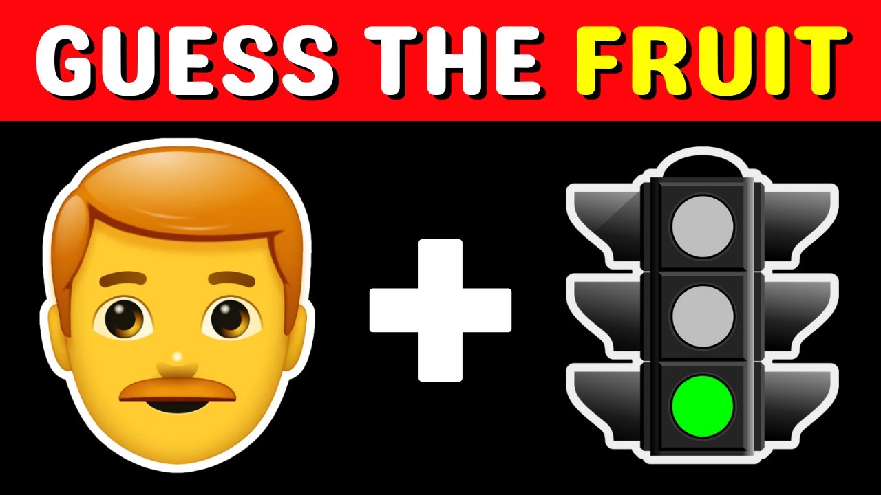 Guess the Fruit by emojis | Emoji Quiz - YouTube