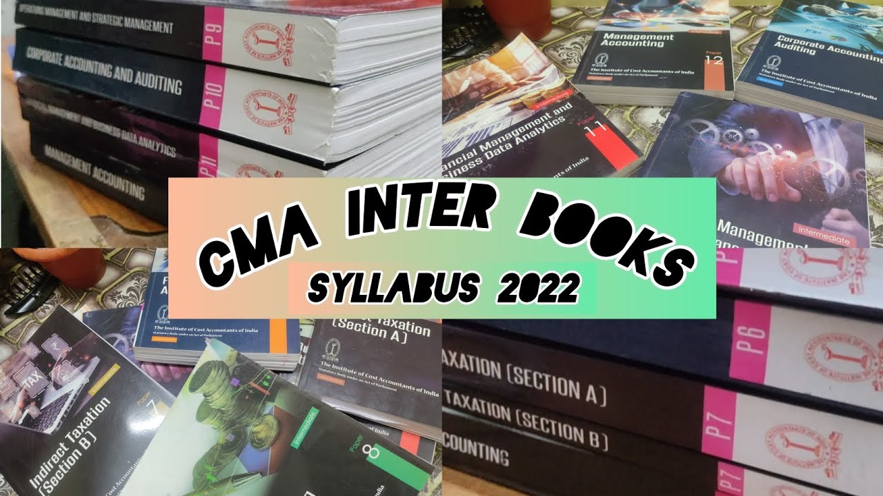My CMA Inter books | New syllabus 2022📚 - YouTube