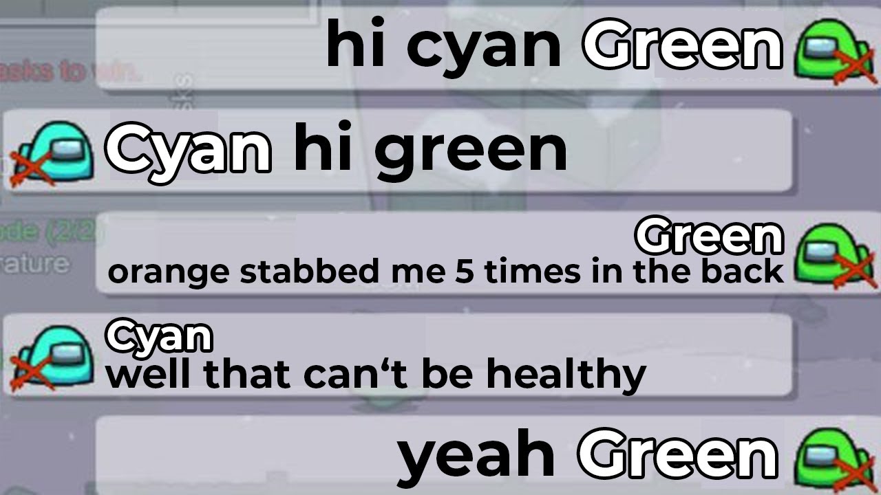 AMONG US CHAT MEMES 14 - YouTube