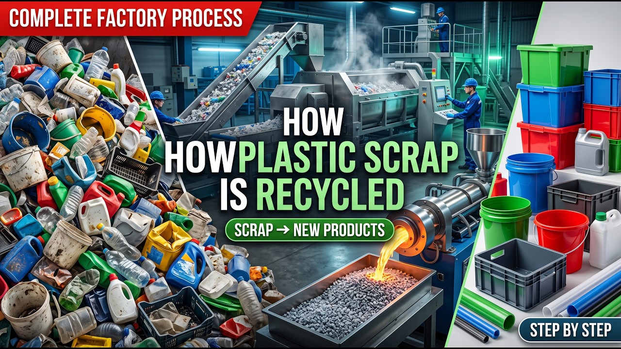 Plastic Recycling Factory Documentary | From Plastic Waste to New ...