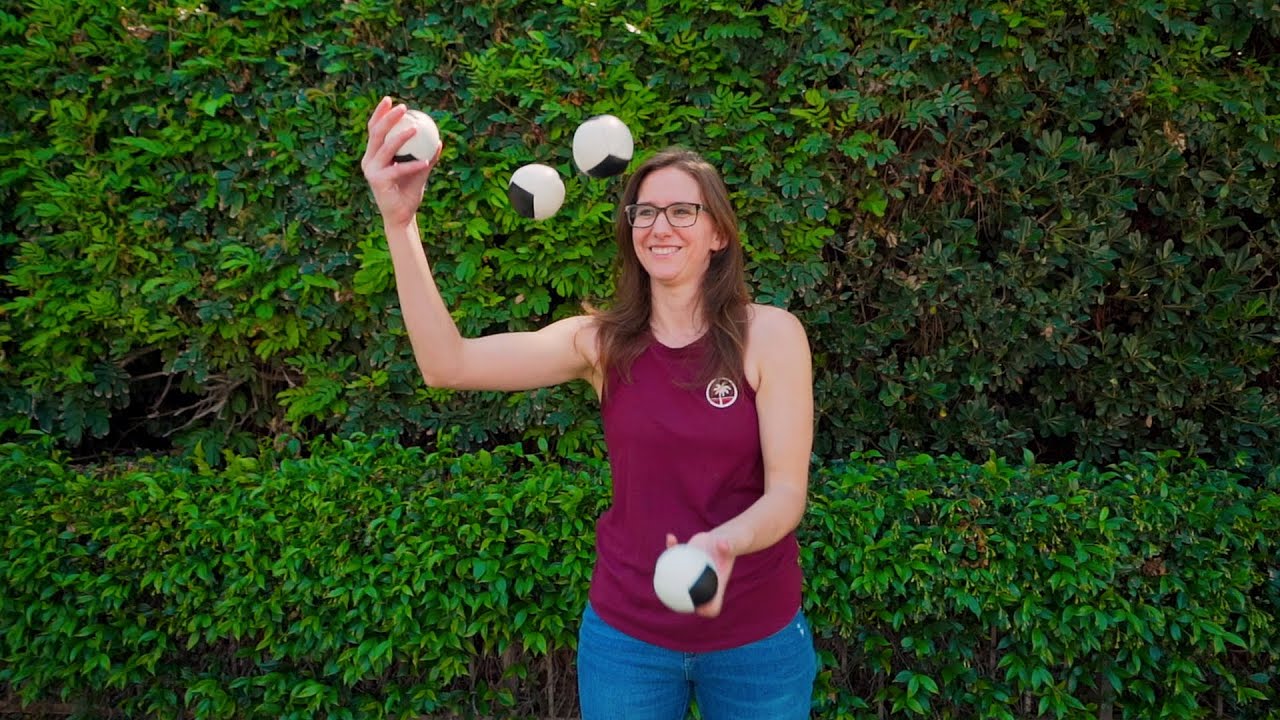 trying a 4 BALL FACTORY juggling trick - YouTube