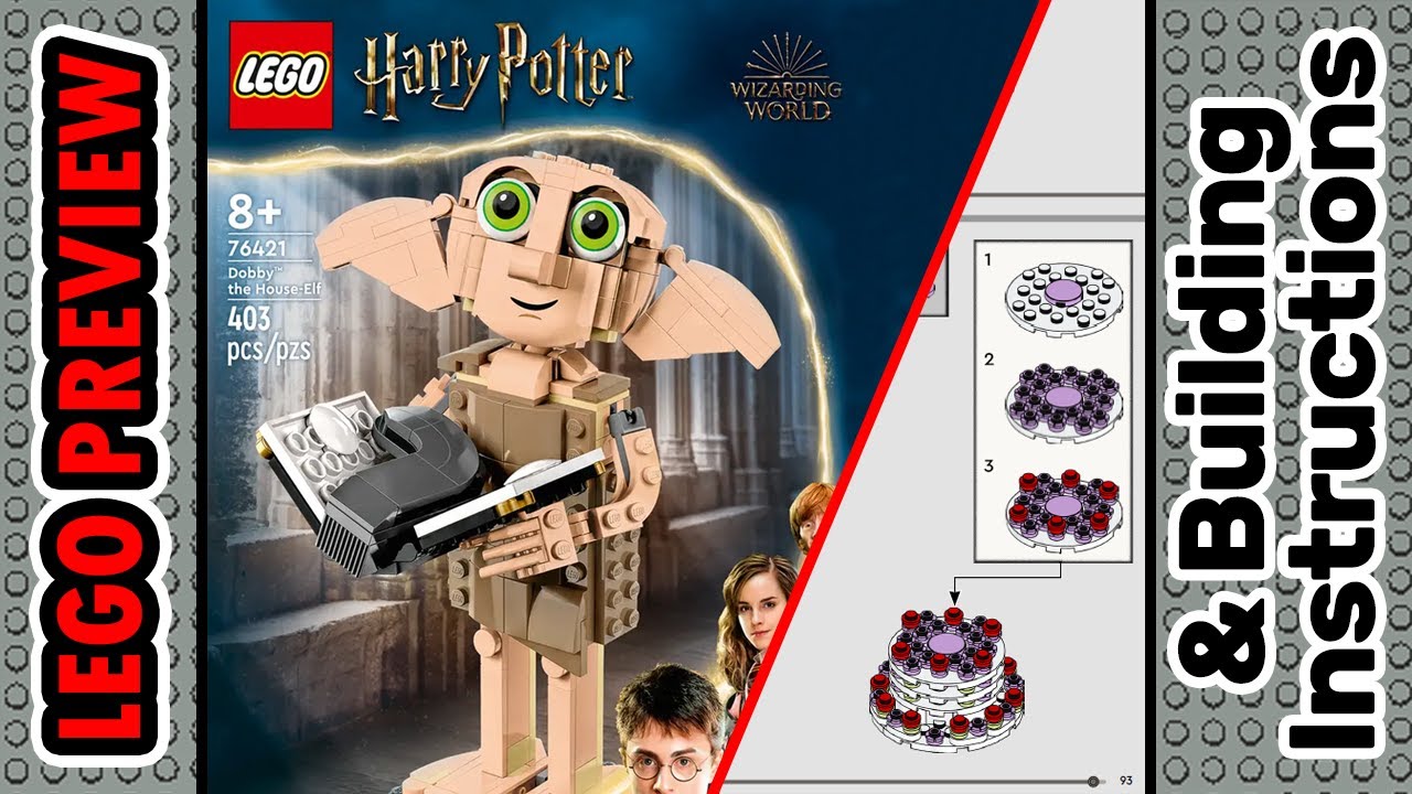 PREVIEW: 76421, LEGO HARRY POTTER, Dobby the House-Elf & Building ...
