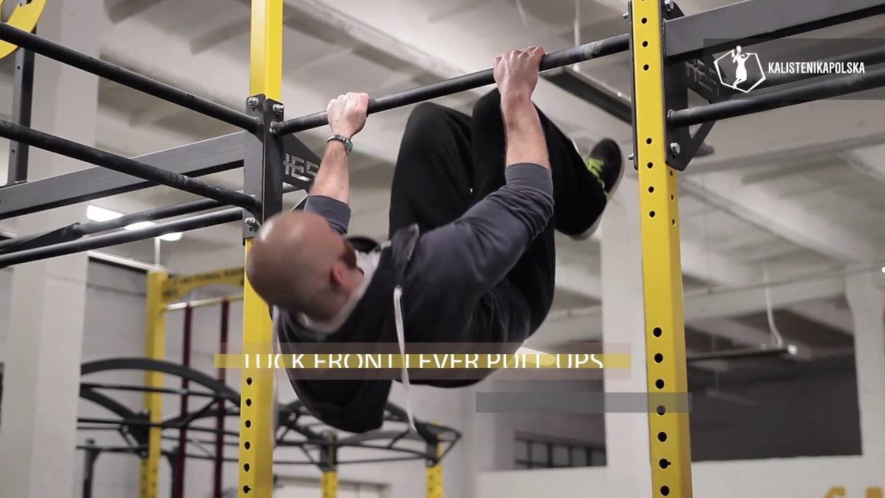 Tuck Front Lever Pull Ups I Podciągania w pozycji tuck front lever ...