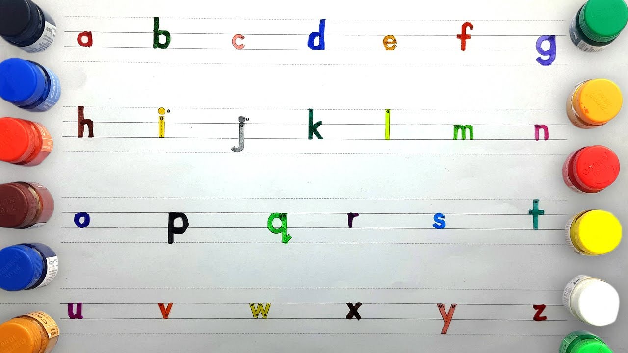 A For Apple B For Ball and Numbers Counting 123 | ABC video | Small ...