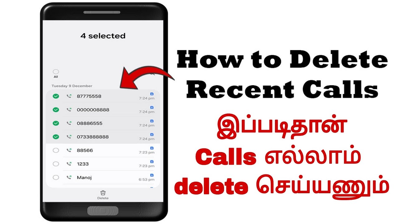 How to Delete Recent Calls History Android | ThilakTech - YouTube