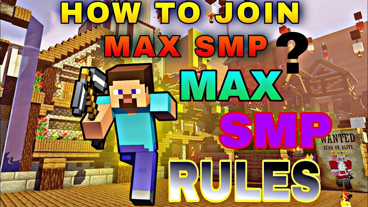 HOW TO JOIN MAX SMP|| HOW TO JOIN OUR SMP||MAX SMP RULES || HINDI ...