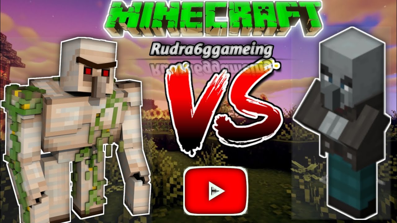 Minecraft iron golem vs vindicator who will win 🔥 - YouTube