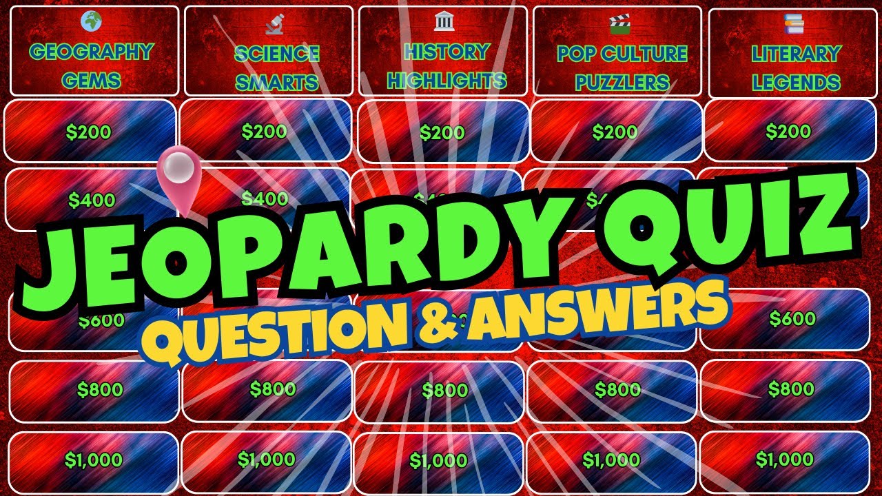 🧠 "Can YOU Beat the Jeopardy-Style Trivia Challenge? 5 Categories to ...