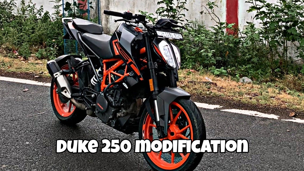 DUKE 250 MODIFICATION || CITY RIDE || RS 200 - YouTube