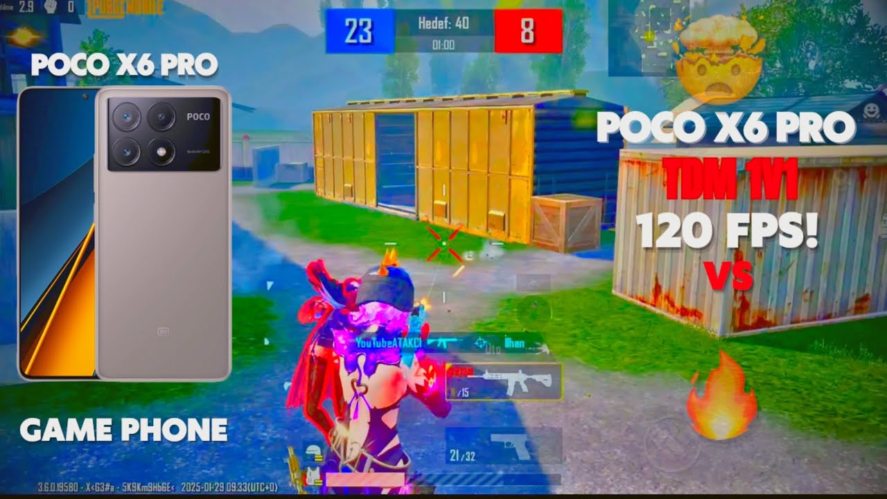 POCO X6 PRO TEST PUBG 1V1 TDM 120 FPS 🥵🔥 - YouTube