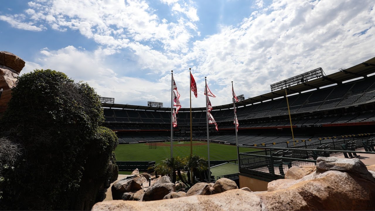 Angels Baseball Stadium Rocks