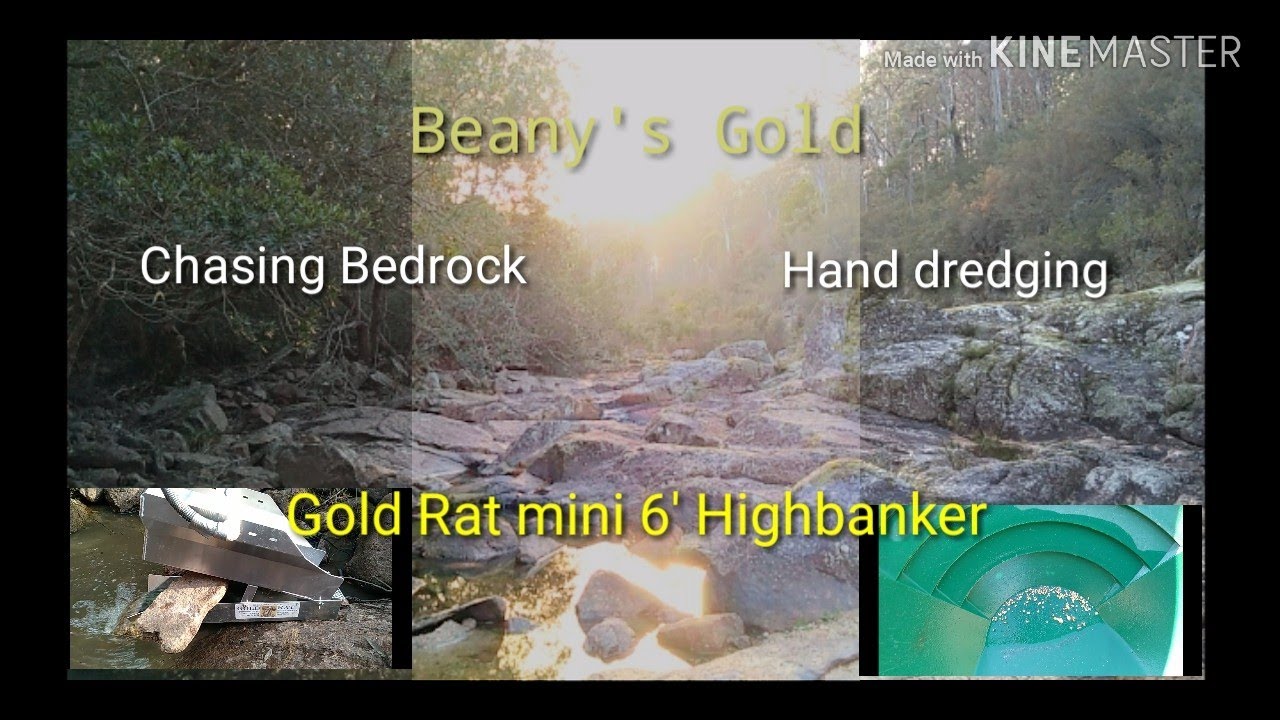 Goldrat mini 6' Highbanking Crevice Gold! - YouTube