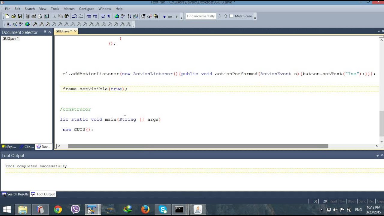 Java GUI -2- 24 March 2015 - YouTube