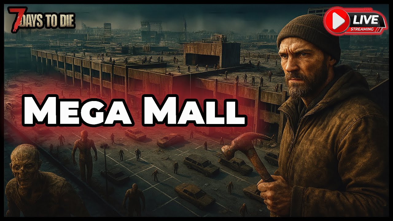 Can I Escape the Mega Mall of Death? | 7D2D Day 1 - YouTube