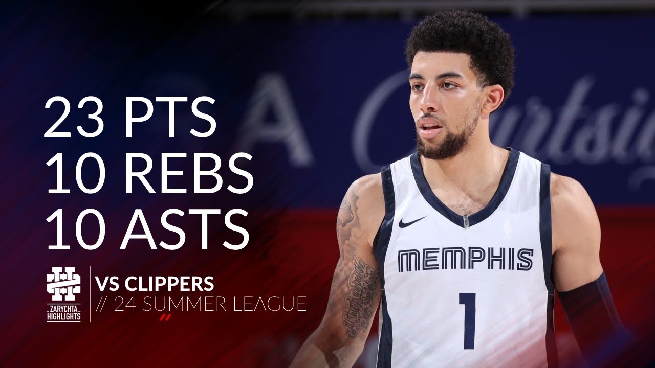 Scotty Pippen jr 23 pts 10 rebs 10 asts vs Clippers 2024 Summer League ...