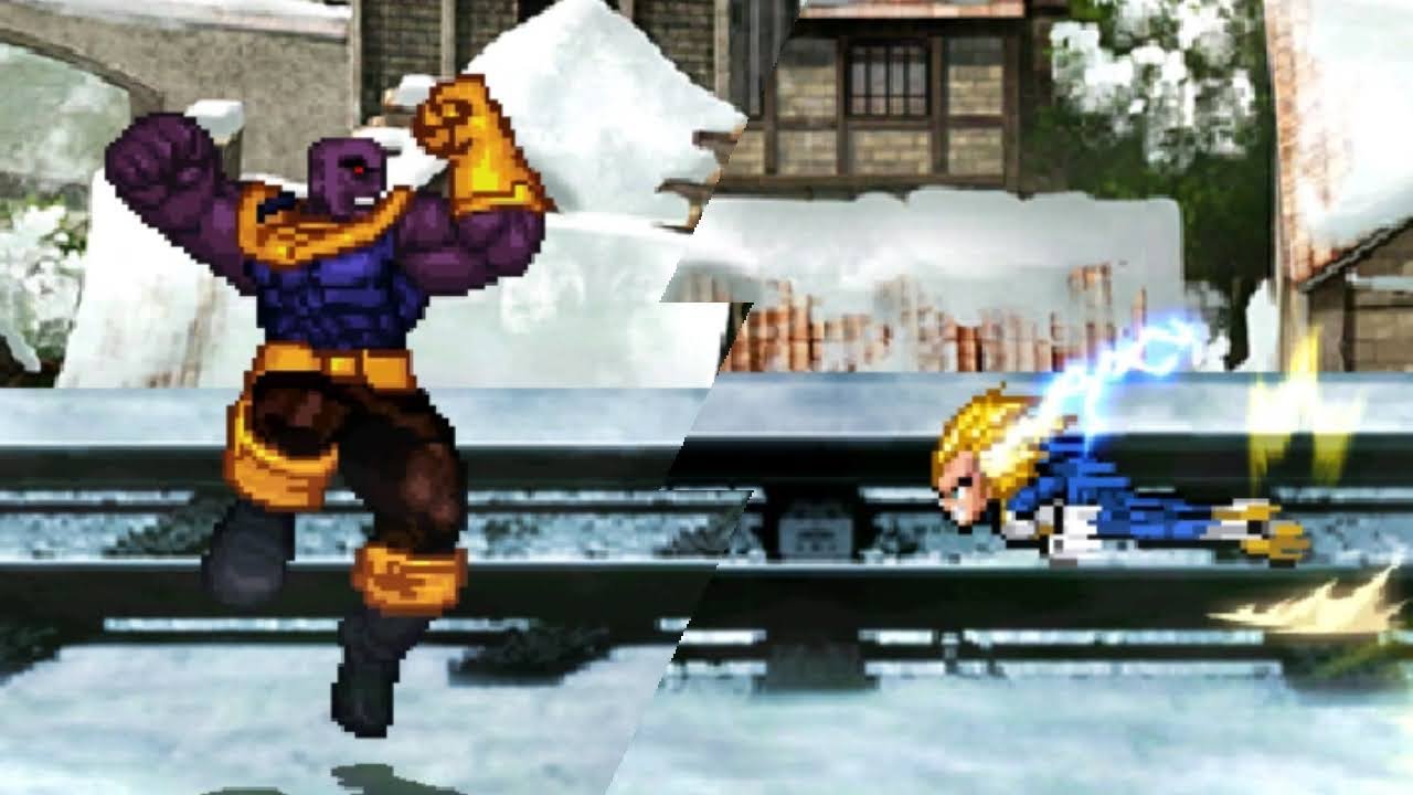 Thanos VS Vegeta! || Marvel VS DragonBall Super || Jump Force Mugen V13 ...