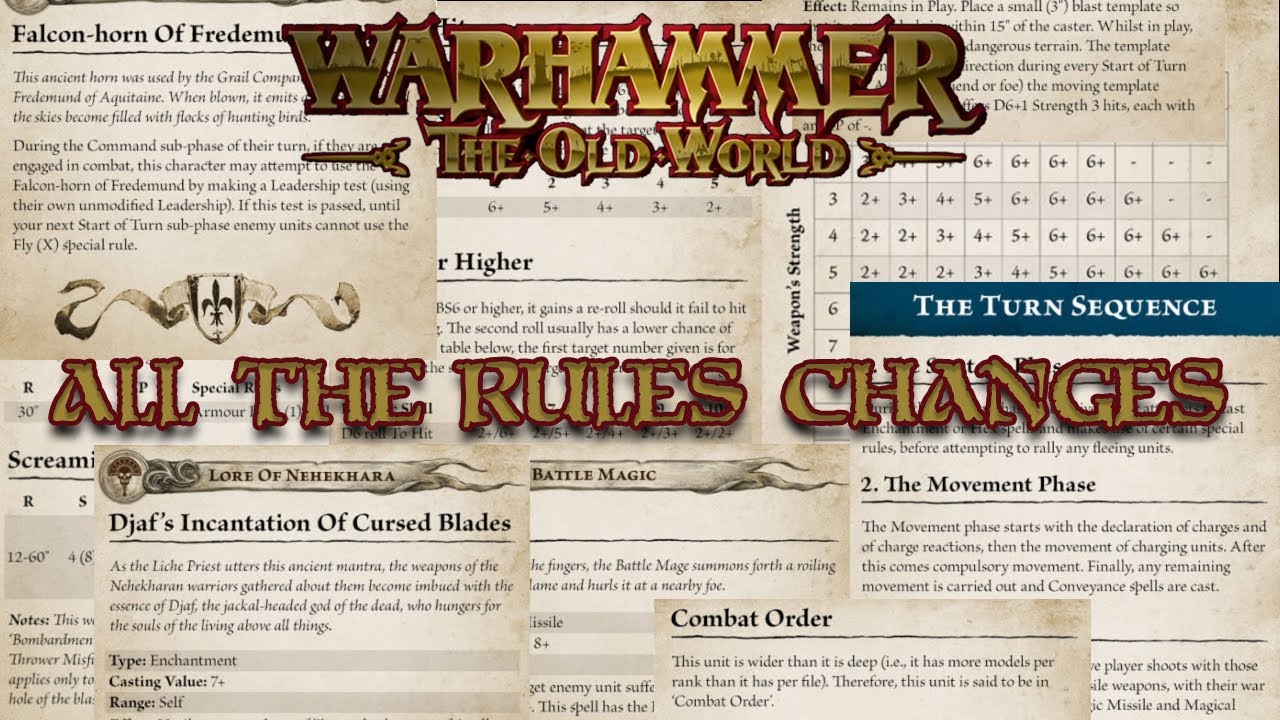 Warhammer: The Old World - All major rule changes so far - YouTube