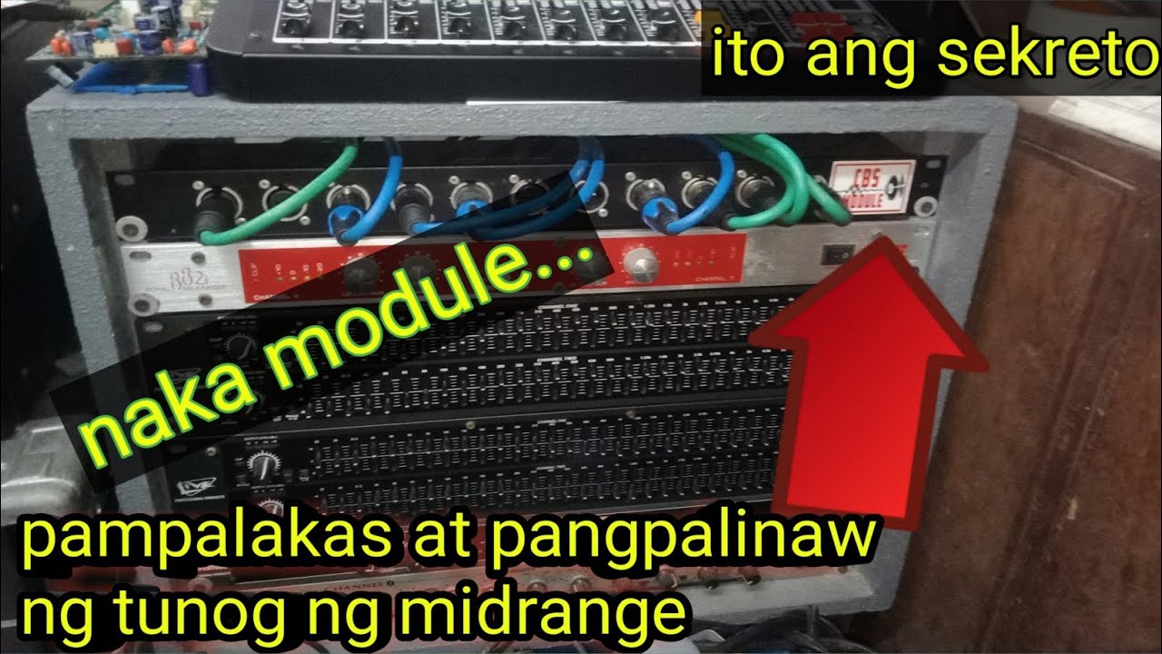 Pangpalakas at pangpalinaw ng tunog ng midrange speaker/cbs module ...