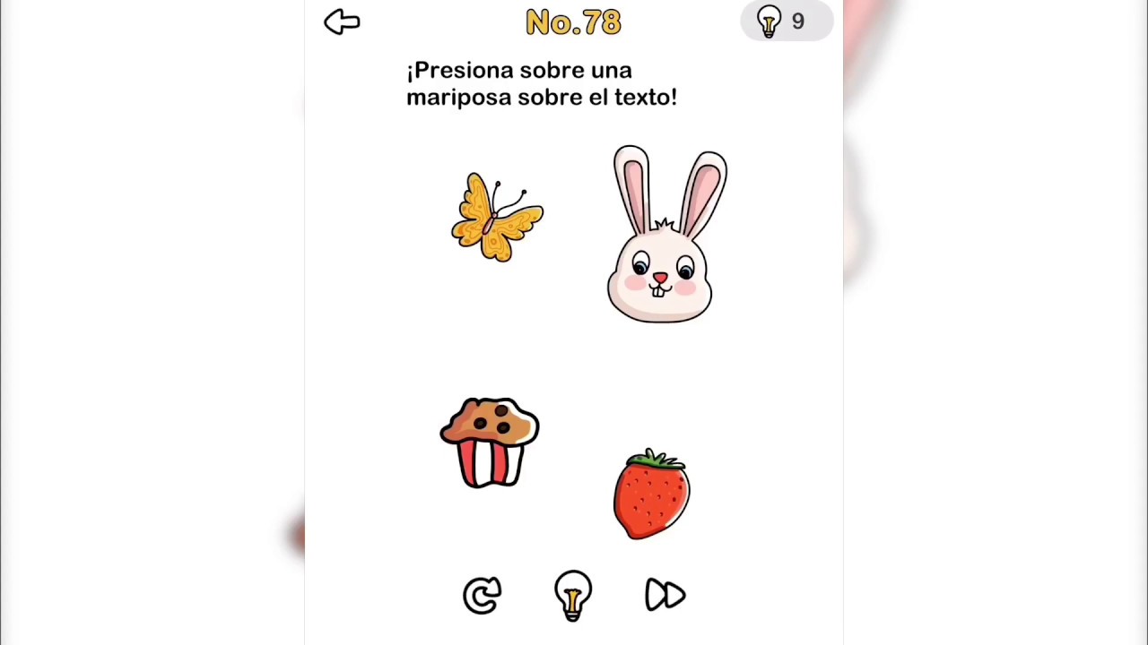 Brain Out | Nivel 78 - ¡Presiona sobre una mariposa sobre el texto ...