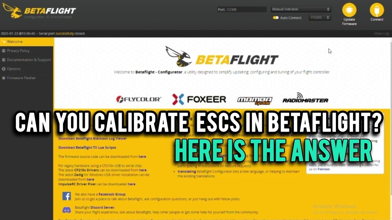 Betaflight ESC Calibration Made Easy (For Beginners!) - YouTube