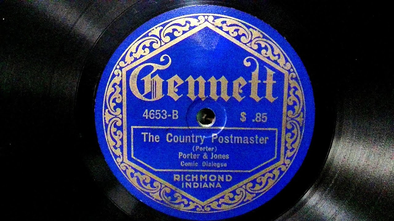 The Country Postmaster (Porter) Porter & Jones -Gennett 4653-B (1920 ...